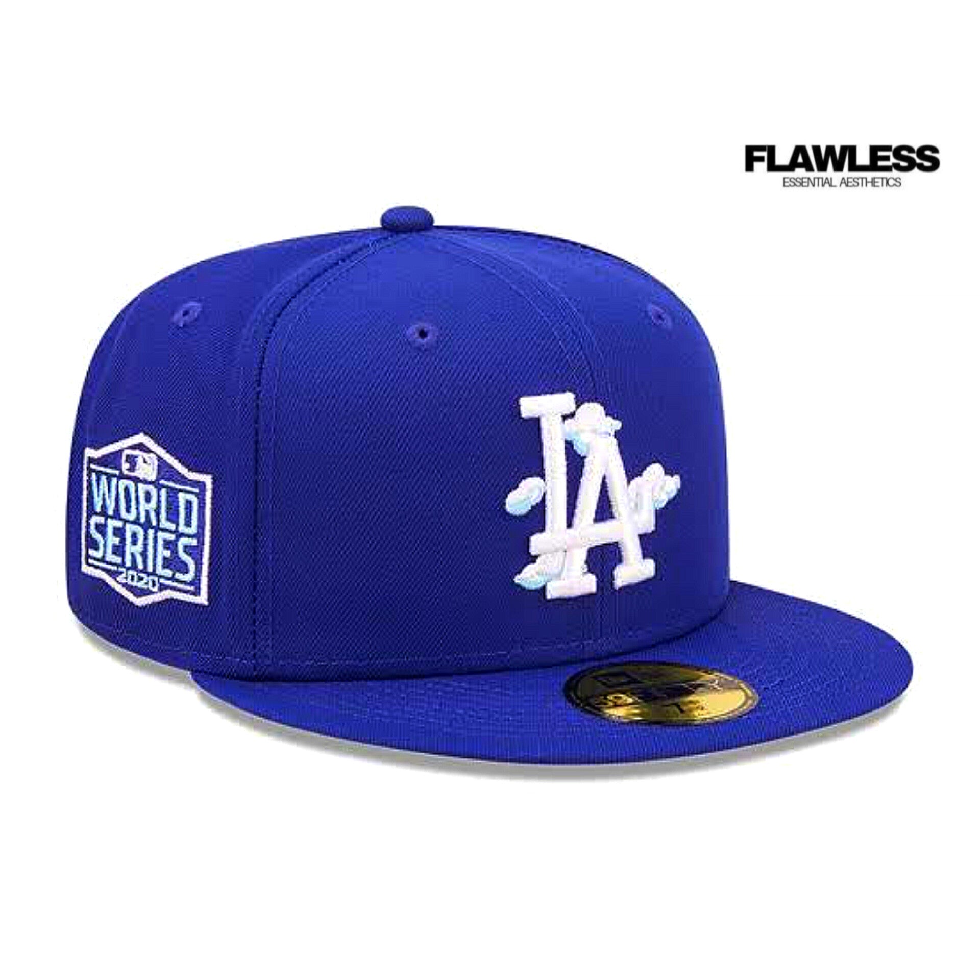 LA Fitted Cap With Clouds – FLAWLESS